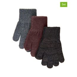 Mikk-line 3er-Set: Fingerhandschuhe in Braun/ Grau - 17% | Gr&ouml;&szlig;e 80-98 | Baby-handschuhe