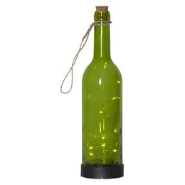 STAR TRADING LED-Solar-Dekohänger "Bottle" in Grün - (B)7,5 x (H)31 x (T)7,5 cm - 14% | Aussenbeleuchtung