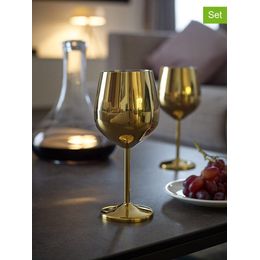ECHTWERK 6er-Set: Weingläser in Gold - 500 ml - 11% | Gedeckter-tisch