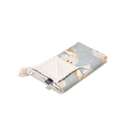 La Millou Wende-Wohndecke "Light" in Hellblau/ Creme/ Bunt - 44% | Decken