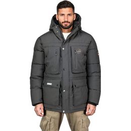 Geographical Norway Parka "Albert" in Grau - 67% | Gr&ouml;&szlig;e L | Herrenjacken