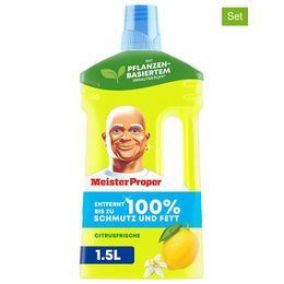 Meister Proper 3er-Set: Allzweckreiniger "Citrusfrische", je 1,5 l - 11% | Putzutensilien