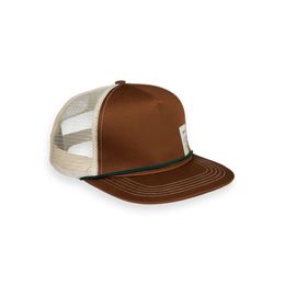 Scotch & Soda Scotch & Soda Cap "JOE JONAS X SCOTCH SODA" in Cognac/ Creme - 44% | Gr&ouml;&szlig;e L | Herren-muetzen-caps