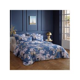 maison h&eacute;ritage PARIS Satin-Bettw&auml;sche-Set "Hortensia" in Blau - 60% | Gr&ouml;&szlig;e 135x200 cm | Bettwaesche-bettwaren
