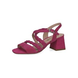 Caprice Leder-Sandaletten in Fuchsia - 57% | Gr&ouml;&szlig;e 38 | Damen-sandalen