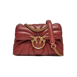 Pinko Leder-Umh&auml;ngetasche in Rotbraun - (B)21 x (H)15 x (T)8 cm - 29% | Damen-taschen