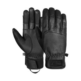 Reusch Leder-Ski-/ Snowboardfingerhandschuhe "Cooper" in Schwarz - 49% | Gr&ouml;&szlig;e 8 | Damenhandschuhe