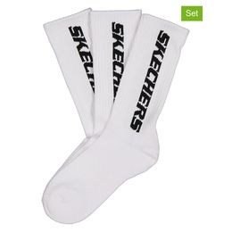 Skechers 3er-Set: Socken in Wei&szlig; - 23% | Gr&ouml;&szlig;e 43-46 | Herrensocken