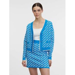 ORSAY Cardigan in Blau/ Wei&szlig; - 46% | Gr&ouml;&szlig;e S | Damen-pullover-cardigans