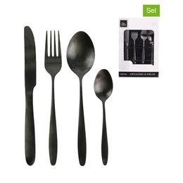 THE HOME DECO FACTORY 16tlg. Besteckset in Schwarz - 58% | Gedeckter-tisch