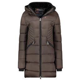 Geographical Norway Wintermantel "Bee" in Dunkelbraun - 70% | Gr&ouml;&szlig;e XL | Damenjacken