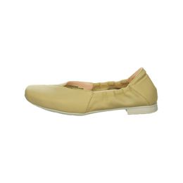 Think! Leder-Ballerinas "Gaudi" in Gelb - 64% | Größe 40 | Damen-ballerinas