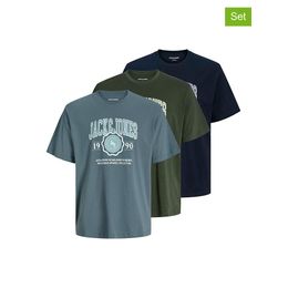 Jack & Jones Jack & Jones 3er-Set: Shirts in Bunt - 30% | Gr&ouml;&szlig;e XXL | Herren-plussize
