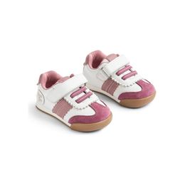 Wheat Leder-Sneakers "Spectra" in Weiß/ Rosa - 52% | Größe 27 | Babysneakers