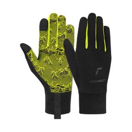 Reusch Ski-/ Snowboardfingerhandschuhe "Liam TOUCH-TEC" in Schwarz/ Gelb - 11% | Gr&ouml;&szlig;e 9 | Damenhandschuhe