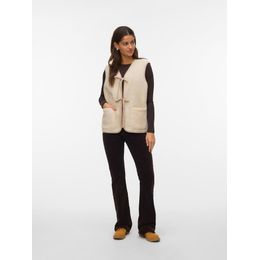 V&eacute;ro Moda Vero Moda Teddyweste in Beige - 32% | Gr&ouml;&szlig;e XL | Damenjacken