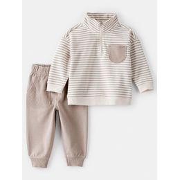 Carter's carter's 2tlg. Outfit in Creme/ Hellbraun - 16% | Gr&ouml;&szlig;e 86 | Baby-sweatshirts-jacken