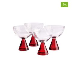 Jotex 4er-Set: Cocktailgläser ''Ayla'' in Rot - 350 ml - 43% | Gedeckter-tisch