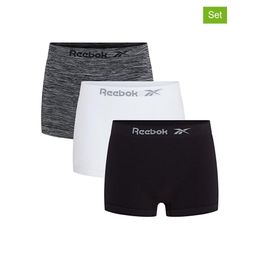 Reebok 3er-Set: Boxershorts "Dale" in Schwarz/ Weiß/ Anthrazit - 62% | Größe L | Herren-waesche