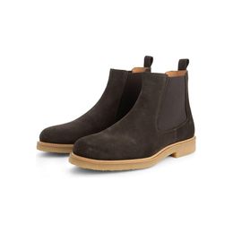 TRAVELIN' Leder-Chelsea-Boots in Braun - 56% | Größe 43 | Herrenstiefel