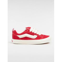 Vans Leder-Sneakers "Knu Skool" in Rot - 62% | Größe 36,5 | Kindersneakers