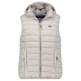Geographical Norway Steppweste "Vatikolor" in Hellgrau - 57% | Gr&ouml;&szlig;e M | Damenjacken
