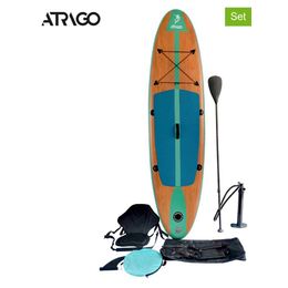 Atrigo 5tlg. Set: Stand-Up Paddle Board "I-SUP" in Orange/ Blau - 35% | Damen-outdoor-ausruestung