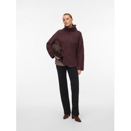 V&eacute;ro Moda Vero Moda Rollkragenpullover in Aubergine - 42% | Gr&ouml;&szlig;e XS | Damen-pullover-cardigans