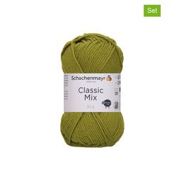 Schachenmayr since 1822 10er-Set: Woll-Mixgarne ''Classic Mix'' in Oliv - 10x 50 g - 10% | Kreativbedarf-diy