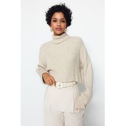 Trendyol Rollkragenpullover in Creme - 47% | Gr&ouml;&szlig;e M | Damen-pullover-cardigans
