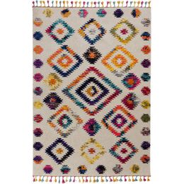 Flair Rugs Teppich in Creme/ Bunt - 14% | Gr&ouml;&szlig;e 80x150 cm |