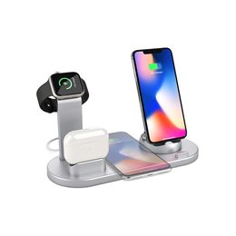 SmartCase Docking-Station f&uuml;r iPhone, Apple-Watch und AirPods in Silber - 69% | Technikzubehoer