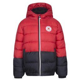 Converse Steppjacke in Rot/ Schwarz - 52% | Gr&ouml;&szlig;e 152/158 | Kinderjacken