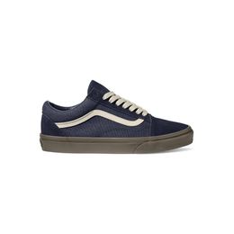 Vans Leder-Sneakers "Old Skool" in Dunkelblau - 55% | Größe 40,5 | Damen-sneakers