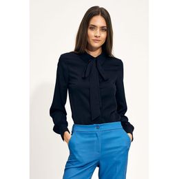 Nife Bluse in Dunkelblau - 78% | Gr&ouml;&szlig;e 42 | Damen-blusen