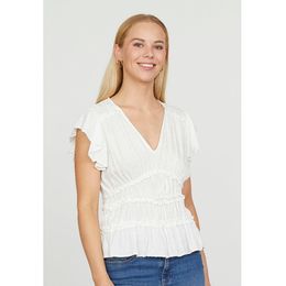 Sisters Point Bluse in Wei&szlig; - 67% | Gr&ouml;&szlig;e XL | Damen-blusen