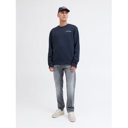 Jack & Jones Jack & Jones Sweatshirt in Dunkelblau - 50% | Gr&ouml;&szlig;e M | Herren-plussize
