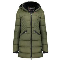 Geographical Norway Wintermantel "Bee" in Khaki - 72% | Gr&ouml;&szlig;e M | Damenjacken