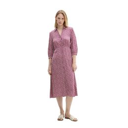 Tom Tailor Hemdkleid in Pink/ Weiß - 74% | Größe 34 | Damen-kleider