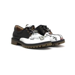 Goby Schnürschuhe in Schwarz/ Weiß - 73% | Größe 40 | Damen-schnuerschuhe