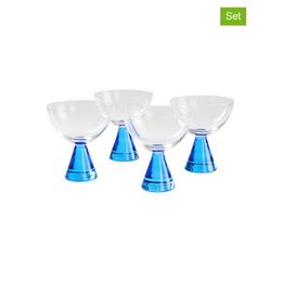 Jotex 4er-Set: Cocktailgläser in Blau - 350 ml - 43% | Gedeckter-tisch