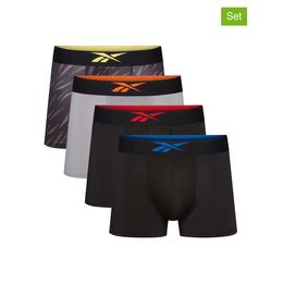 Reebok 4er-Set: Boxershorts in Schwarz/ Grau/ Anthrazit - 65% | Größe L | Herren-waesche