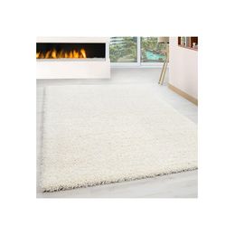 ABERTO DESIGN Hochflor-Teppich "Akrem" in Creme - 60% | Gr&ouml;&szlig;e 140x200 cm |