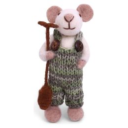Gry & Sif Dekofigur ''Mouse'' in Gr&uuml;n/ Wei&szlig; - (L)11 cm - 17% | Dekofiguren