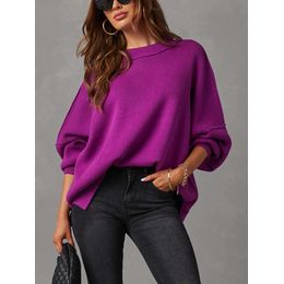 Milan Kiss Pullover in Aubergine - 64% | Gr&ouml;&szlig;e S | Damen-pullover-cardigans