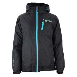 Peak Mountain 3in1-Ski-/ Snowboardjacke "Acixi" in Schwarz/ Lila - 64% | Gr&ouml;&szlig;e M | Damen-outdoorjacken