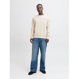Jack & Jones Jack & Jones Sweatshirt in Beige - 50% | Gr&ouml;&szlig;e M | Herren-plussize