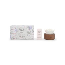 Laura Ashley 2tlg. Set: Duftblume ''Laura Ashley - Green Tea & Aloe'' - 10 ml - 13% | Kerzen-vasen
