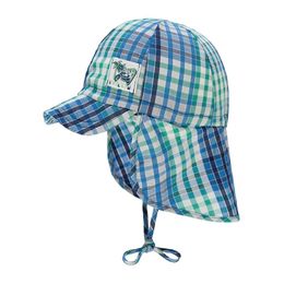 Döll Döll Nackenschutzcap in Blau/ Grün/ Weiß - 74% | Größe 47 cm | Baby-caps-huete