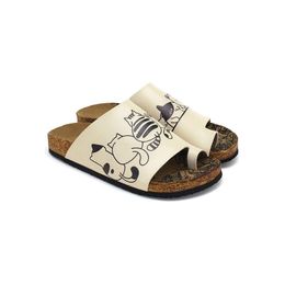 Calceo Zehentrenner in Beige - 69% | Größe 38 | Damen-sandalen